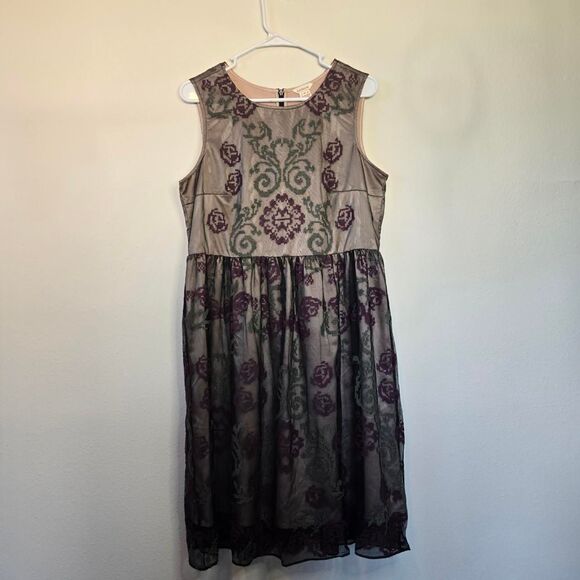 Sundance | Dresses | Sundance Lucky In Love Boho Embroidered Mesh Fit N ...